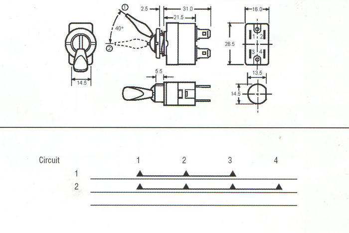 Lucas Hi/Lo Headlight Switch • Period Correct Cobra parts